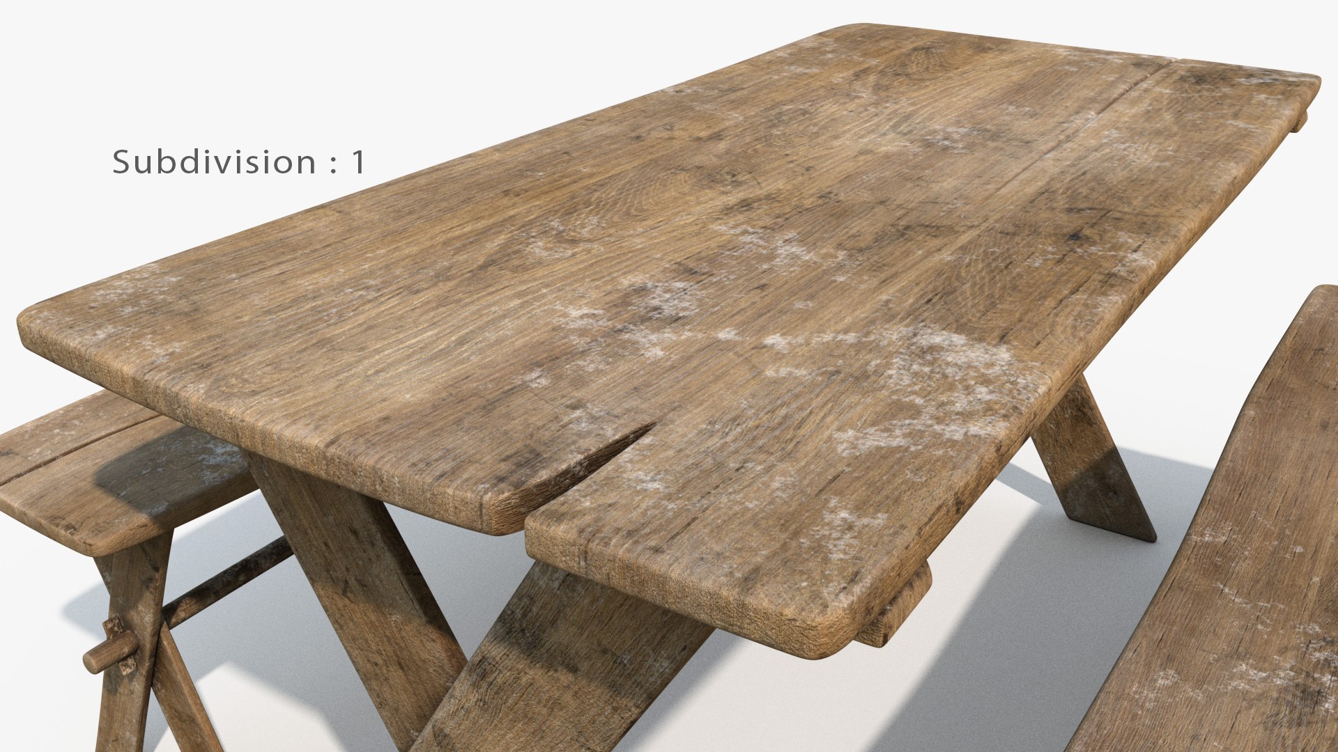 Medieval Table And Bench 8K PBR Textures 3D Model - TurboSquid 2006934