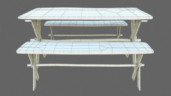 modelo 3d Mesa y banco medieval Texturas 8K PBR - TurboSquid 2006934