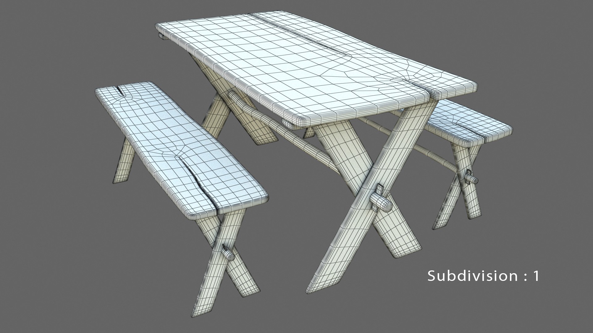 Medieval Table and Bench 8K PBR Textures 3D model - TurboSquid 2006934