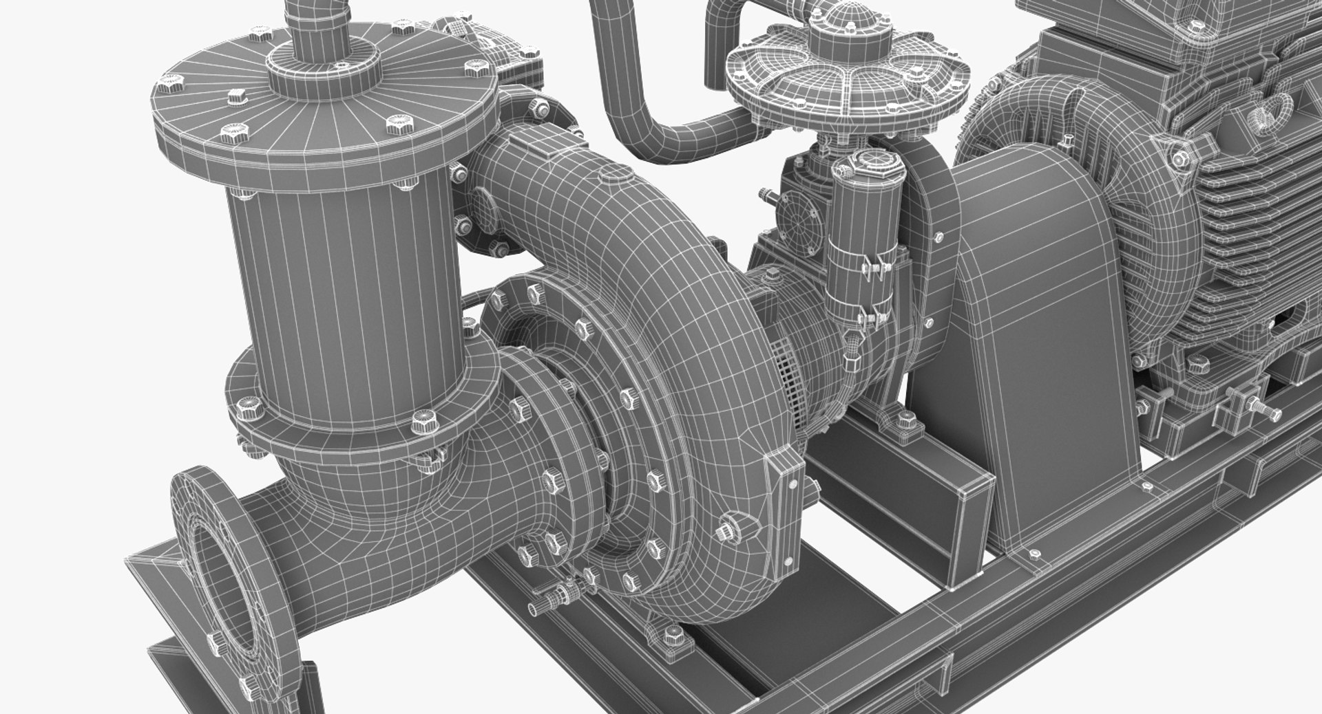3D Water Pump Motor Model - TurboSquid 1157407