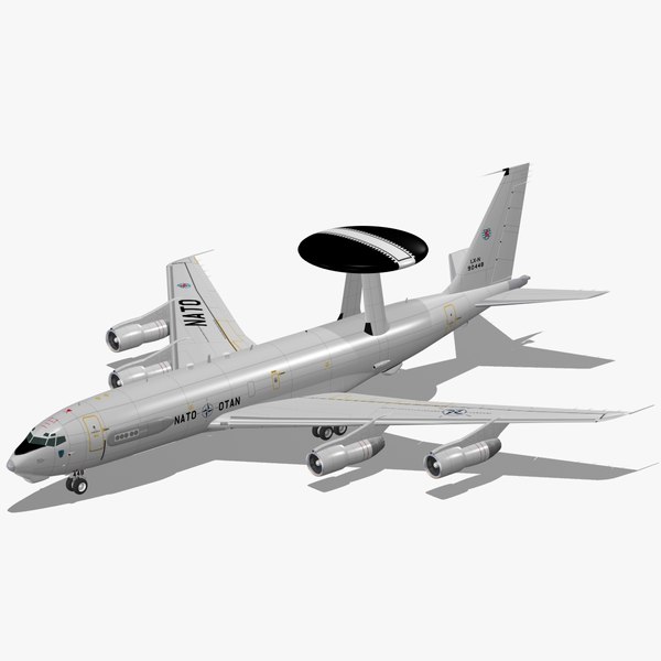 E-3F Sentry Armee De L`air - French Air Force 3D model - TurboSquid 1275636
