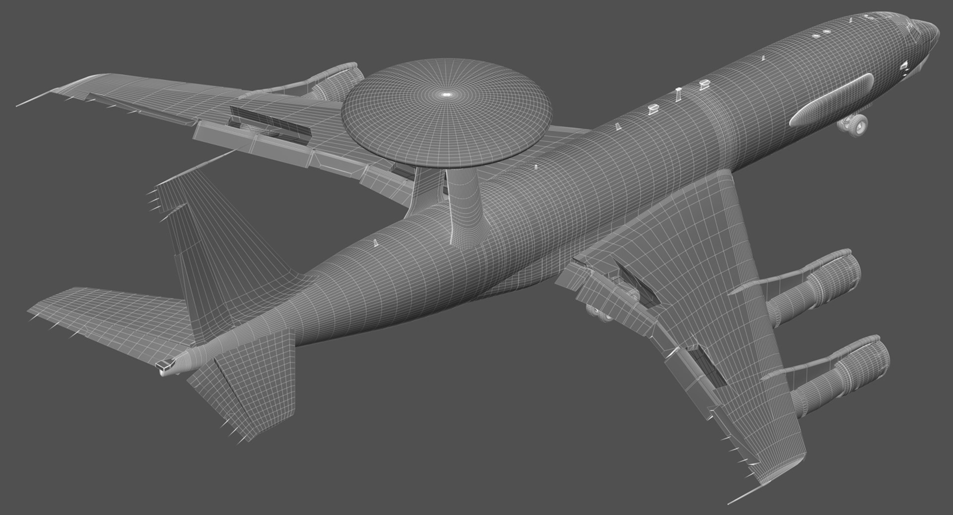 3D e-3a sentry nato e-3 model - TurboSquid 1421262