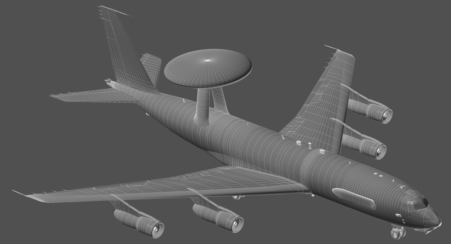 3D e-3a sentry nato e-3 model - TurboSquid 1421262