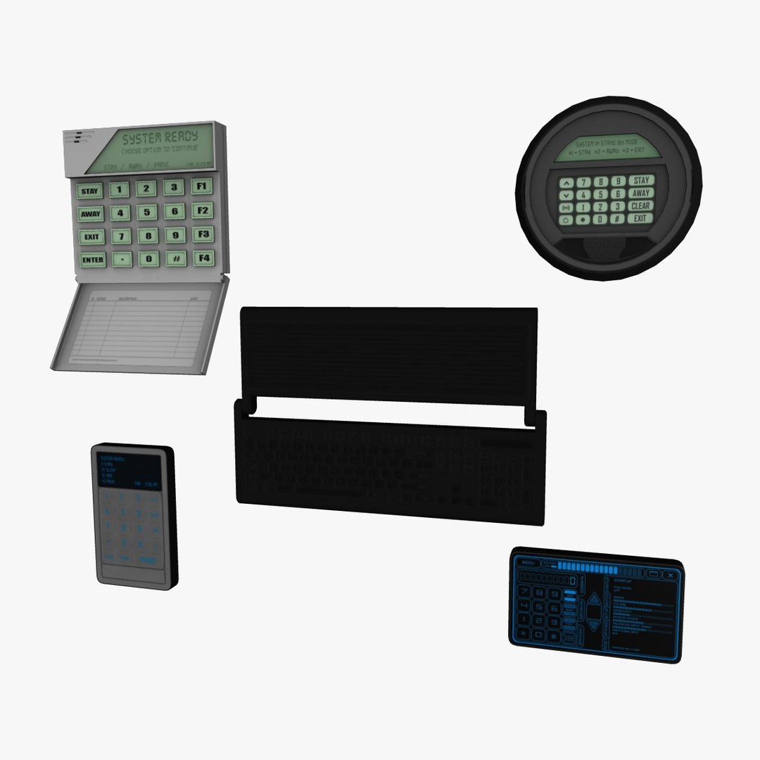 3ds max keypads pack keyboard pads