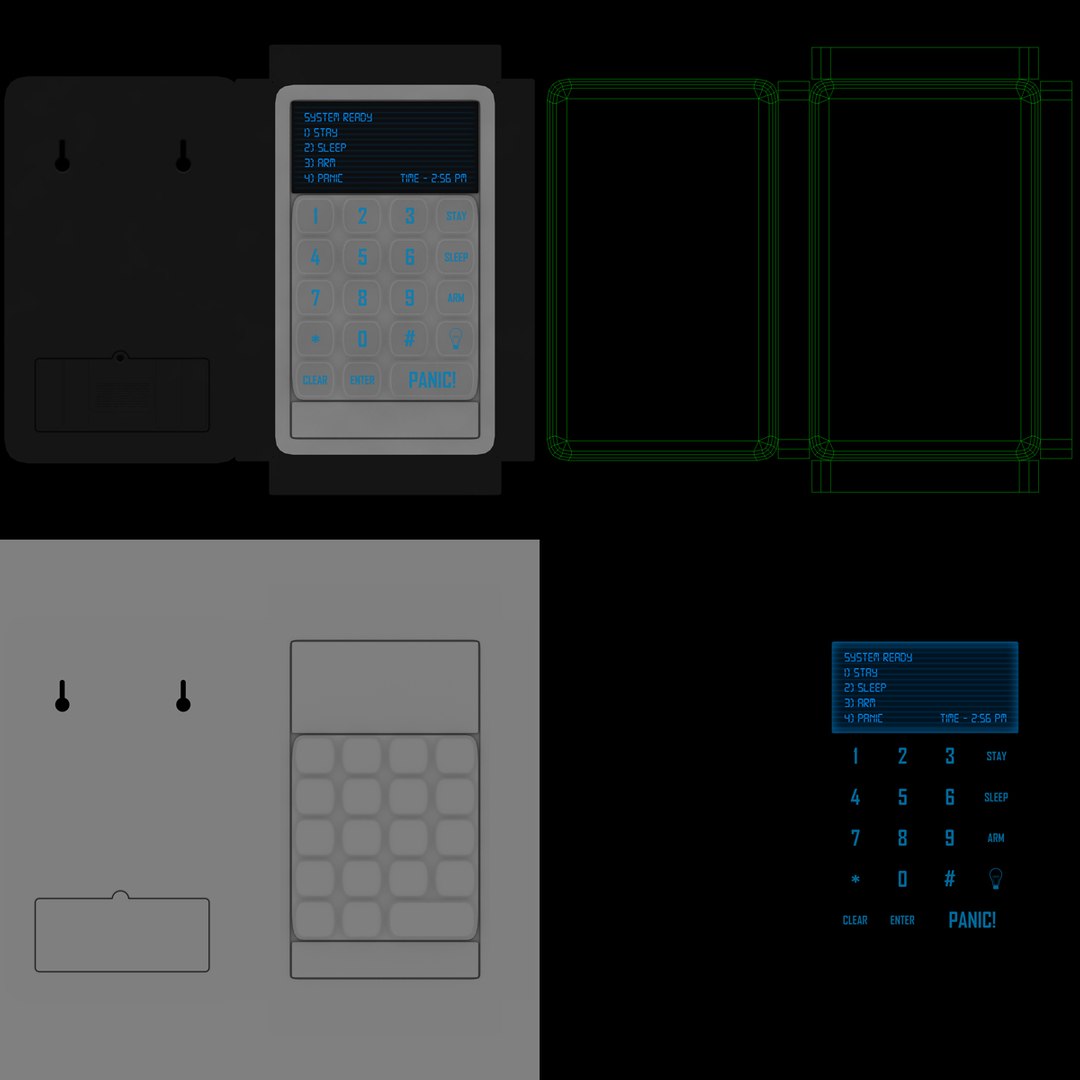 3ds max keypads pack keyboard pads