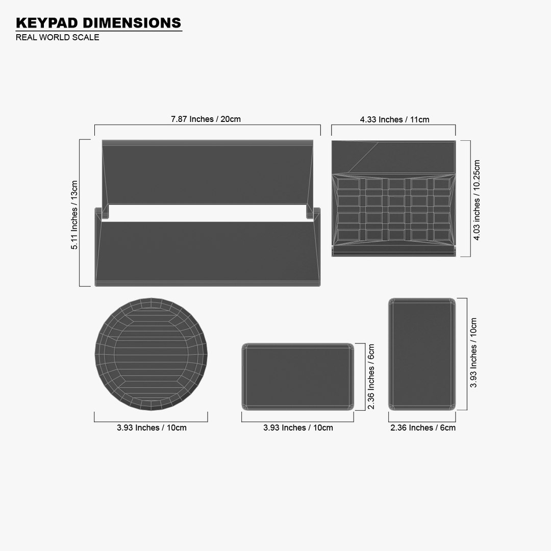 3ds max keypads pack keyboard pads