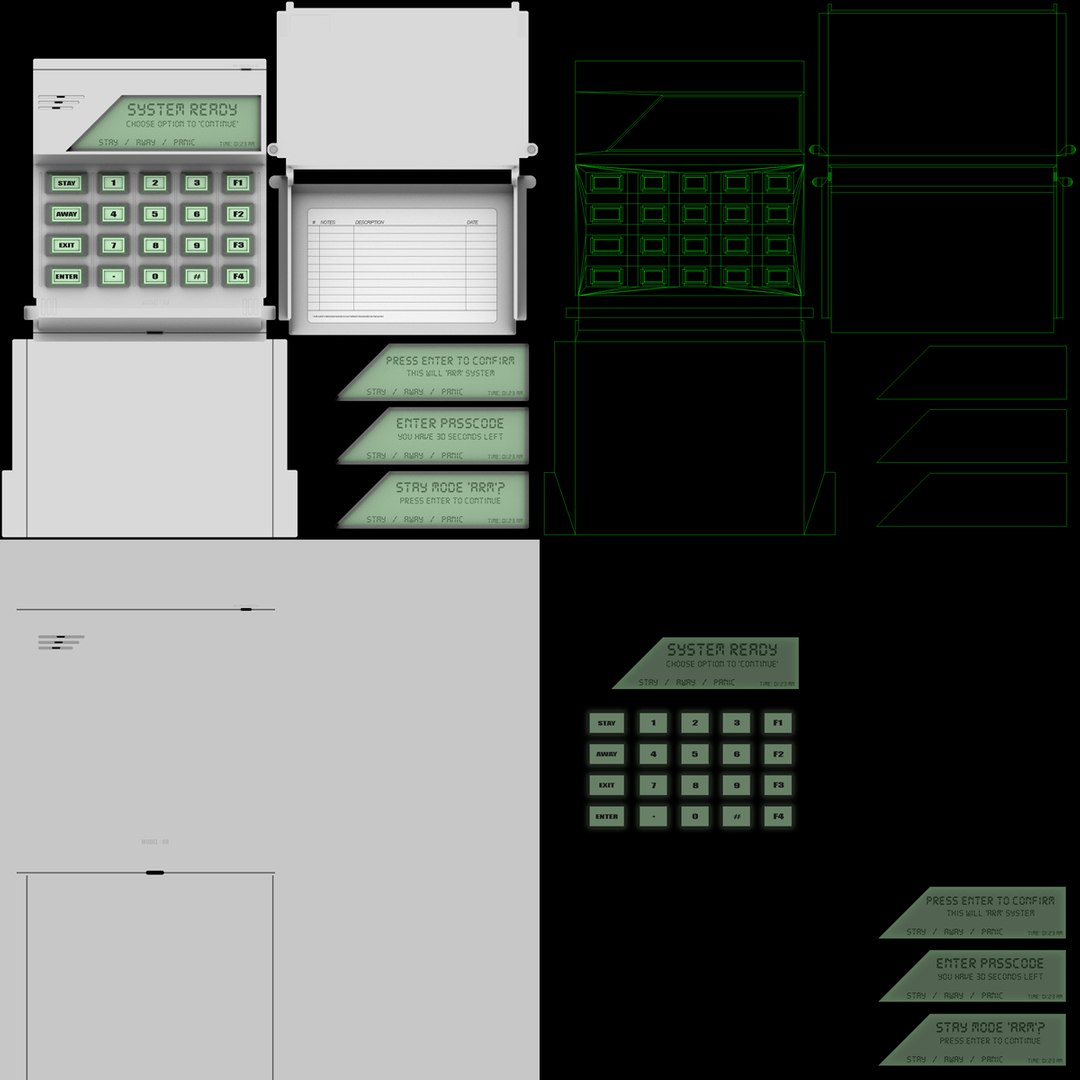 3ds max keypads pack keyboard pads