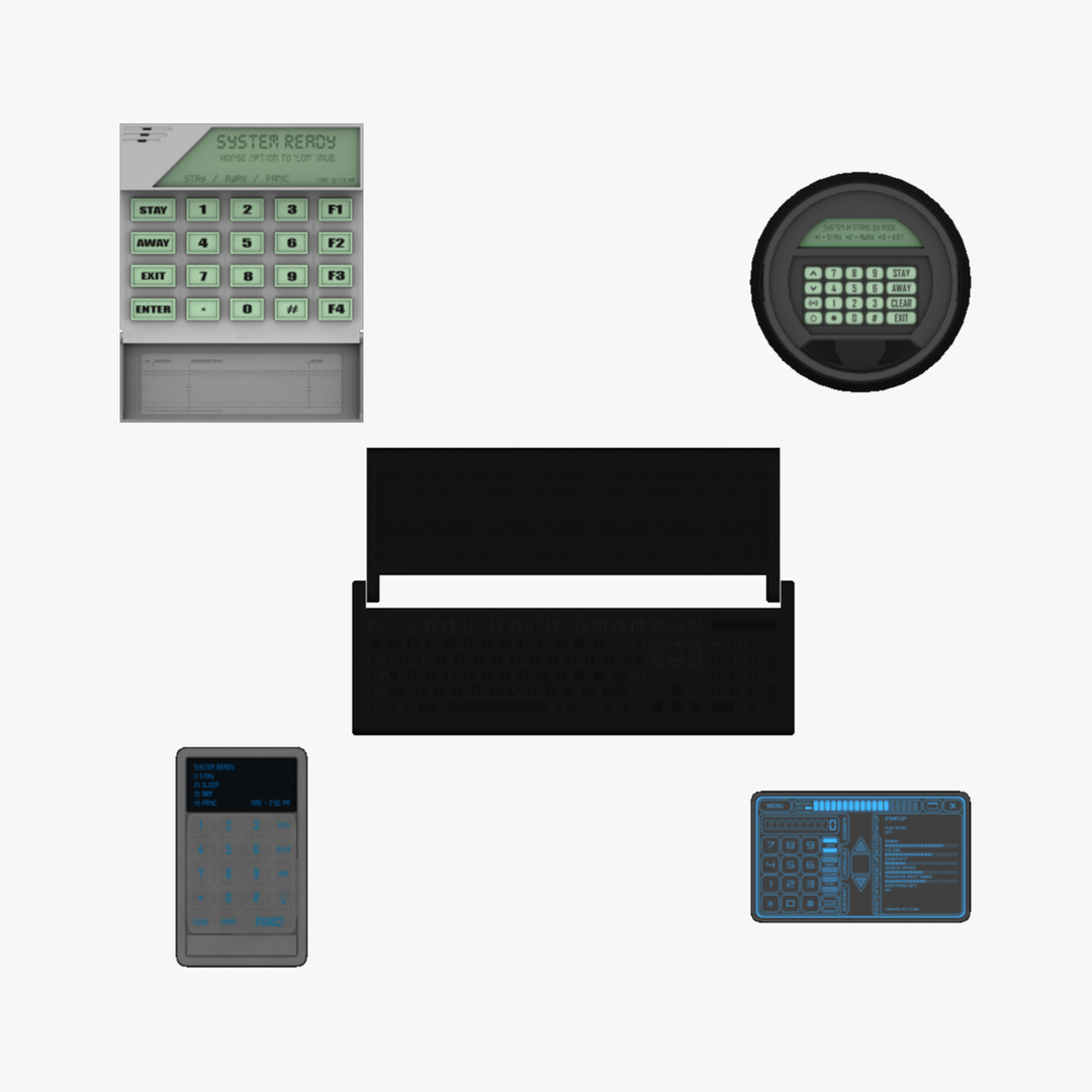 3ds max keypads pack keyboard pads