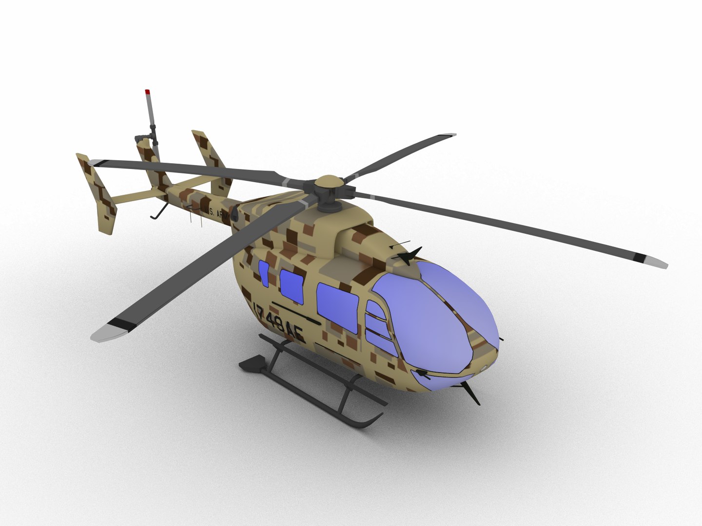 3D Uh-72 Lakota Model - TurboSquid 1311085