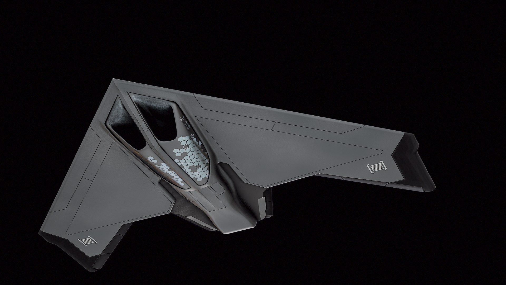 3D Sci-Fi Stealth Bomber Rigged PBR Model - TurboSquid 2143673