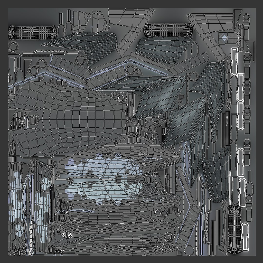3D Sci-Fi Stealth Bomber Rigged PBR model - TurboSquid 2143673
