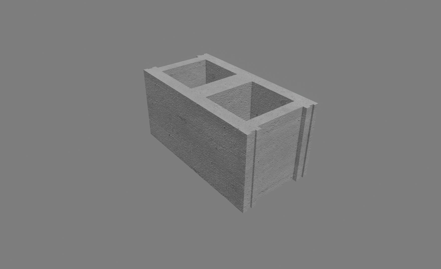 3D Cinderblock Block Cinder - TurboSquid 1610766