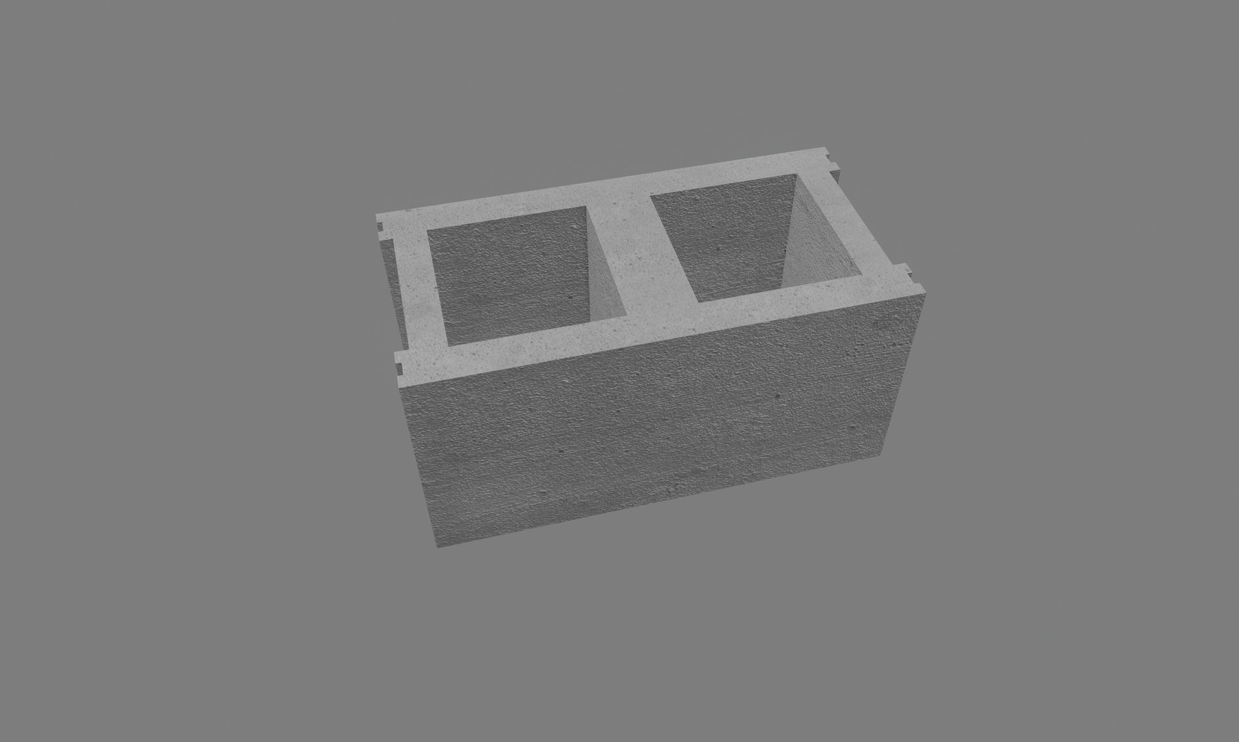 3D Cinderblock Block Cinder - TurboSquid 1610766