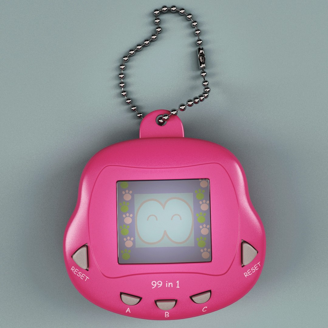 Pink Tamagotchi 3d Model