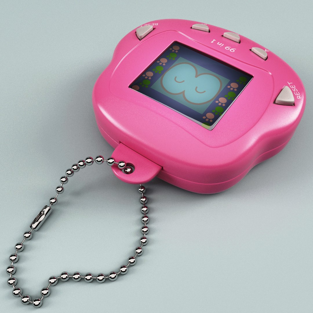Pink Tamagotchi 3d Model