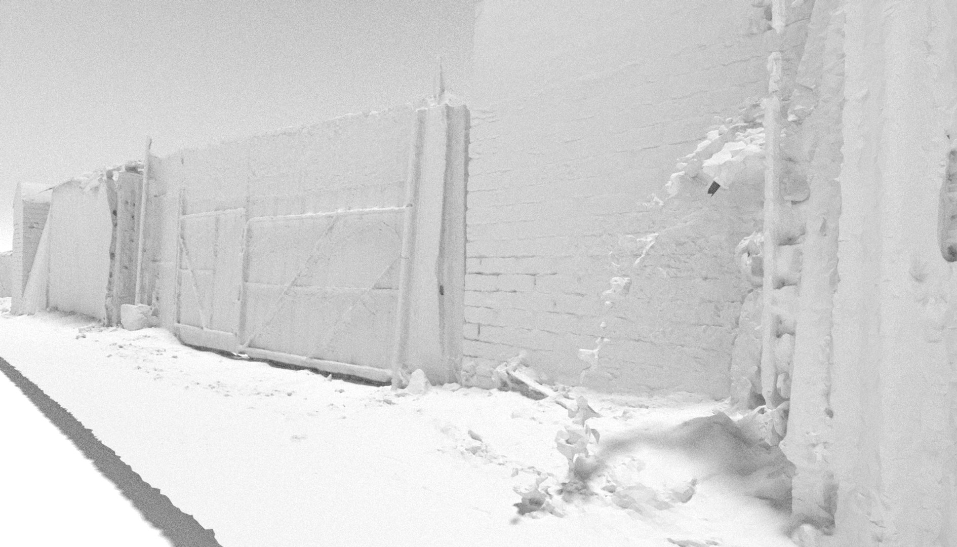 Graffiti Fence 1 3D - TurboSquid 1351172