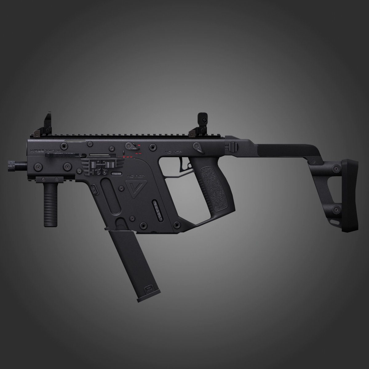 3d max kriss smg vector