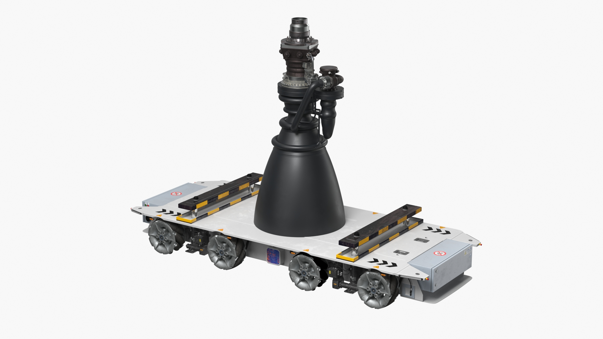 3D Model Raptor Rocket Engine On Transport Platform Rigged - TurboSquid ...