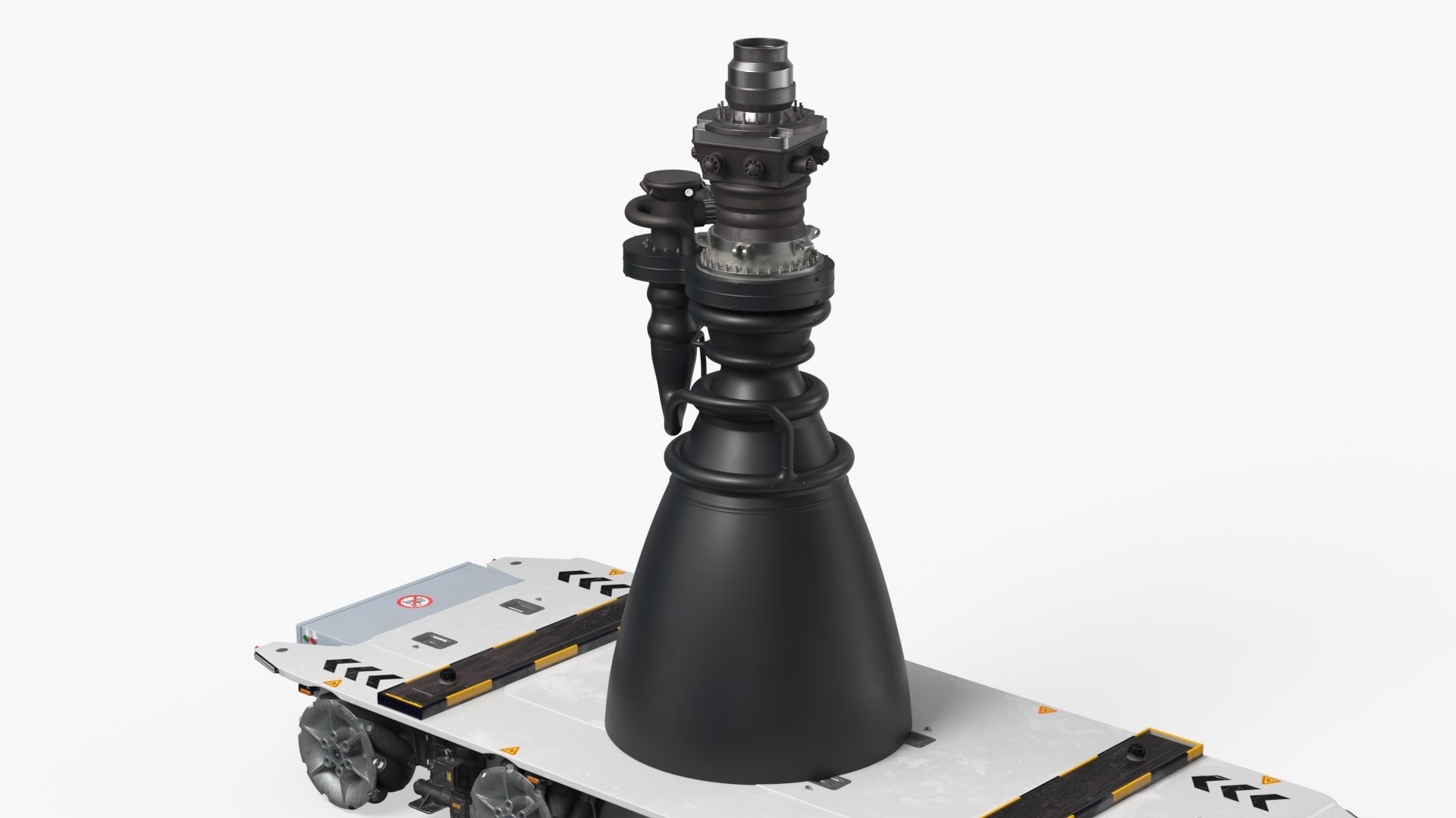 3D Model Raptor Rocket Engine On Transport Platform Rigged - TurboSquid ...