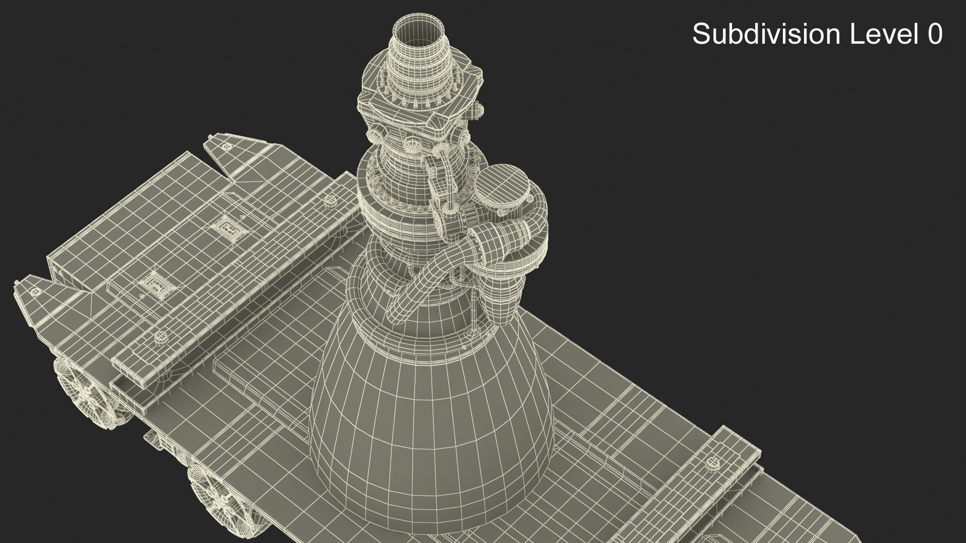3D Model Raptor Rocket Engine On Transport Platform Rigged - TurboSquid ...