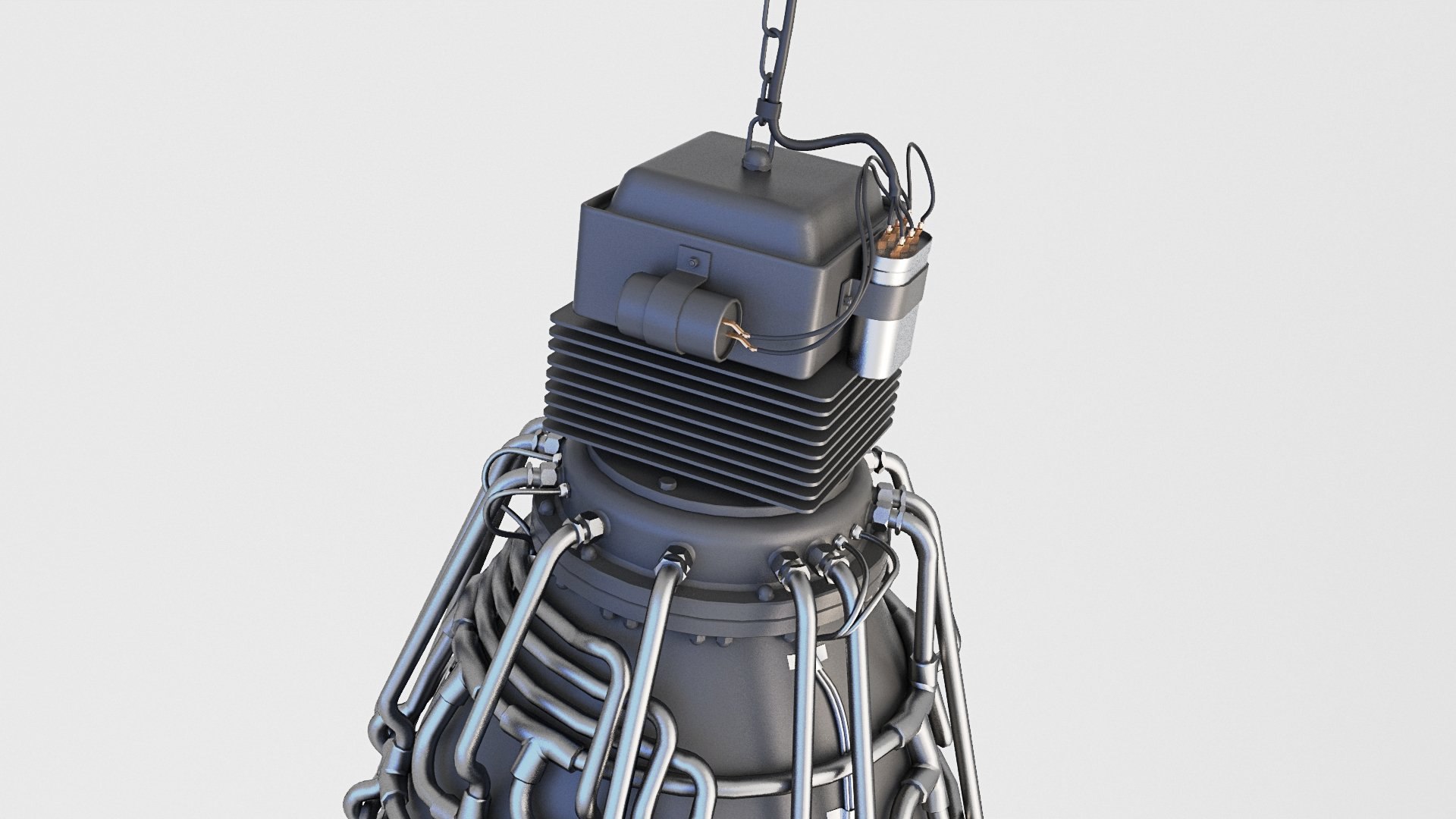 Loft Lamp Engine 3D Model - TurboSquid 1526771
