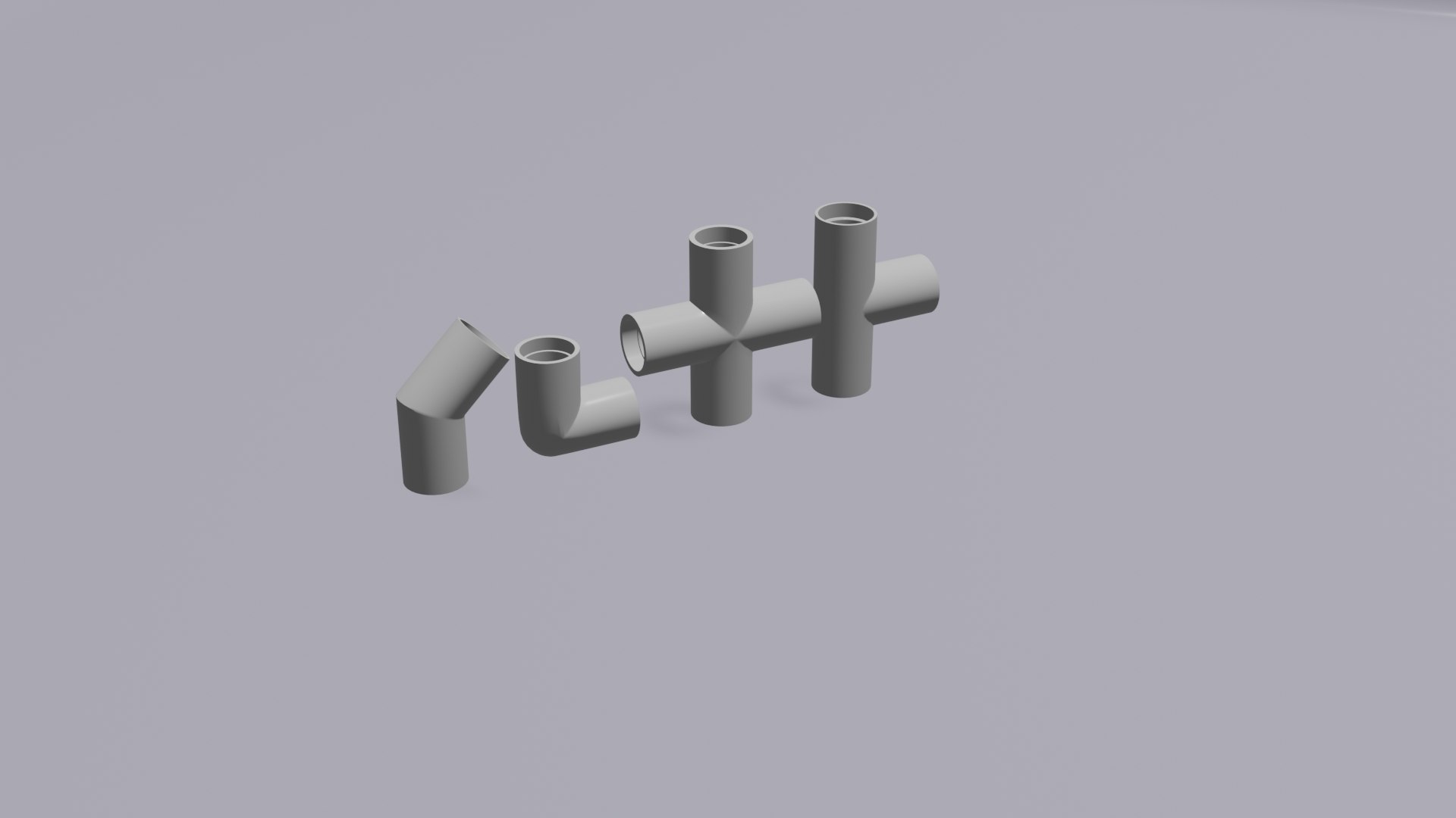 Plastic Pipe Adapters 3D Model - TurboSquid 1937608