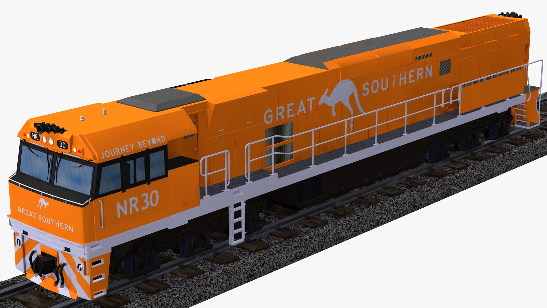 3D Australian Nr Class Nr30 Great Southern Diesel Electric Locomotive ...
