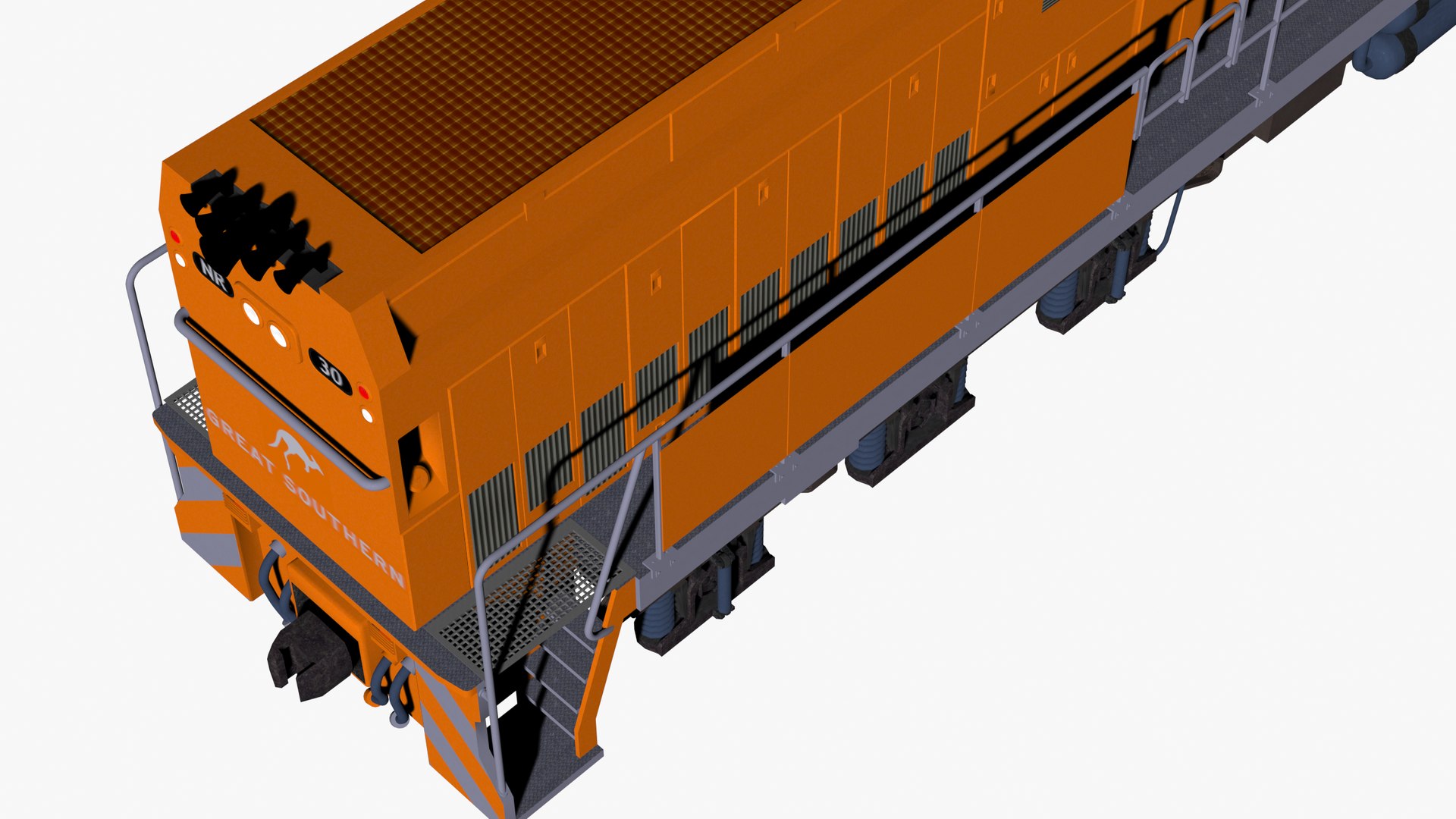 3D Australian Nr Class Nr30 Great Southern Diesel Electric Locomotive - TurboSquid 2058400