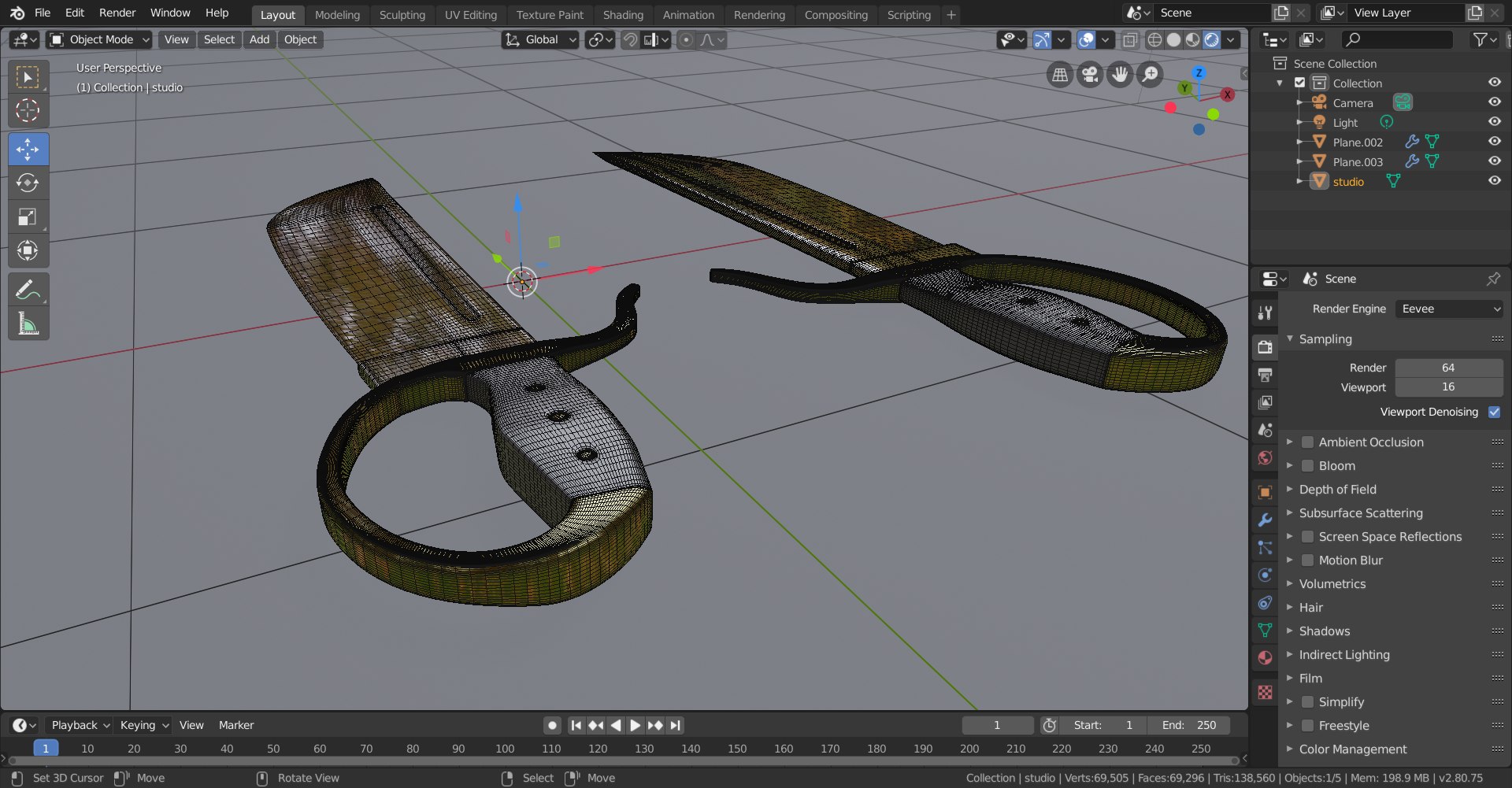 3D wingchun butterfly sword - TurboSquid 1457140