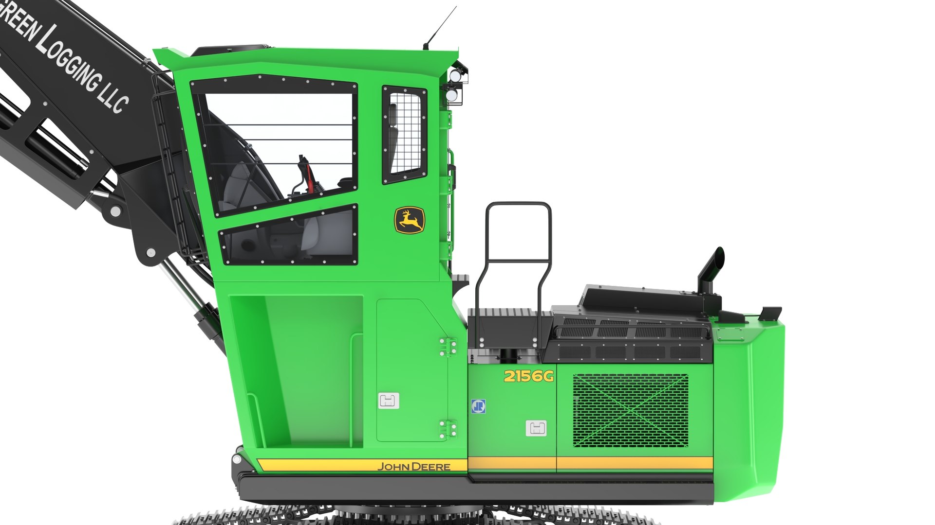3D 2021 John Deere 2156G Log Loader - TurboSquid 2363410
