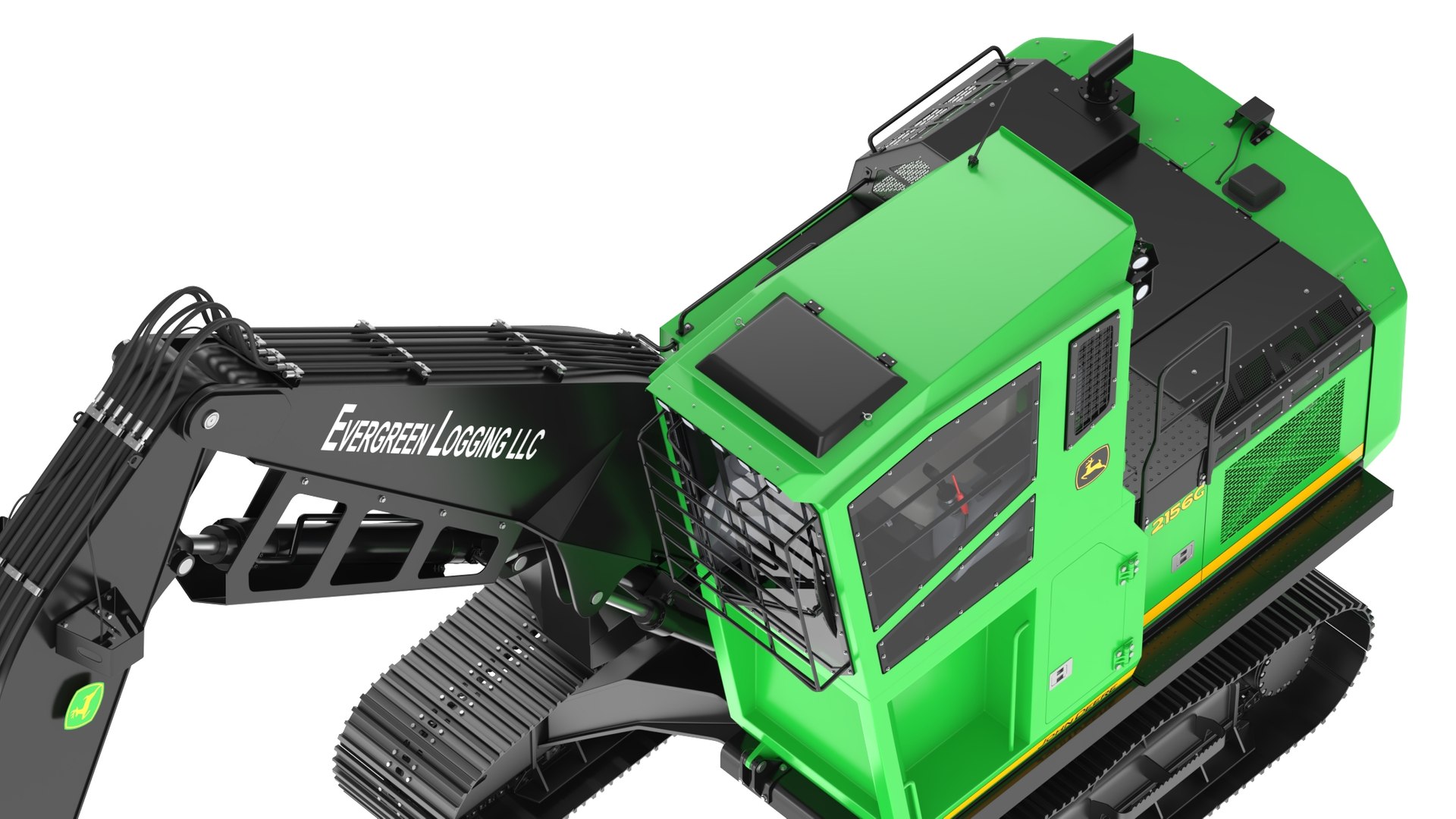 3D 2021 John Deere 2156G Log Loader - TurboSquid 2363410