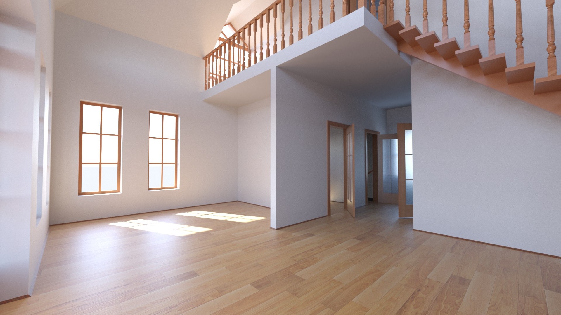 3D Country house with a terrace - TurboSquid 1719789