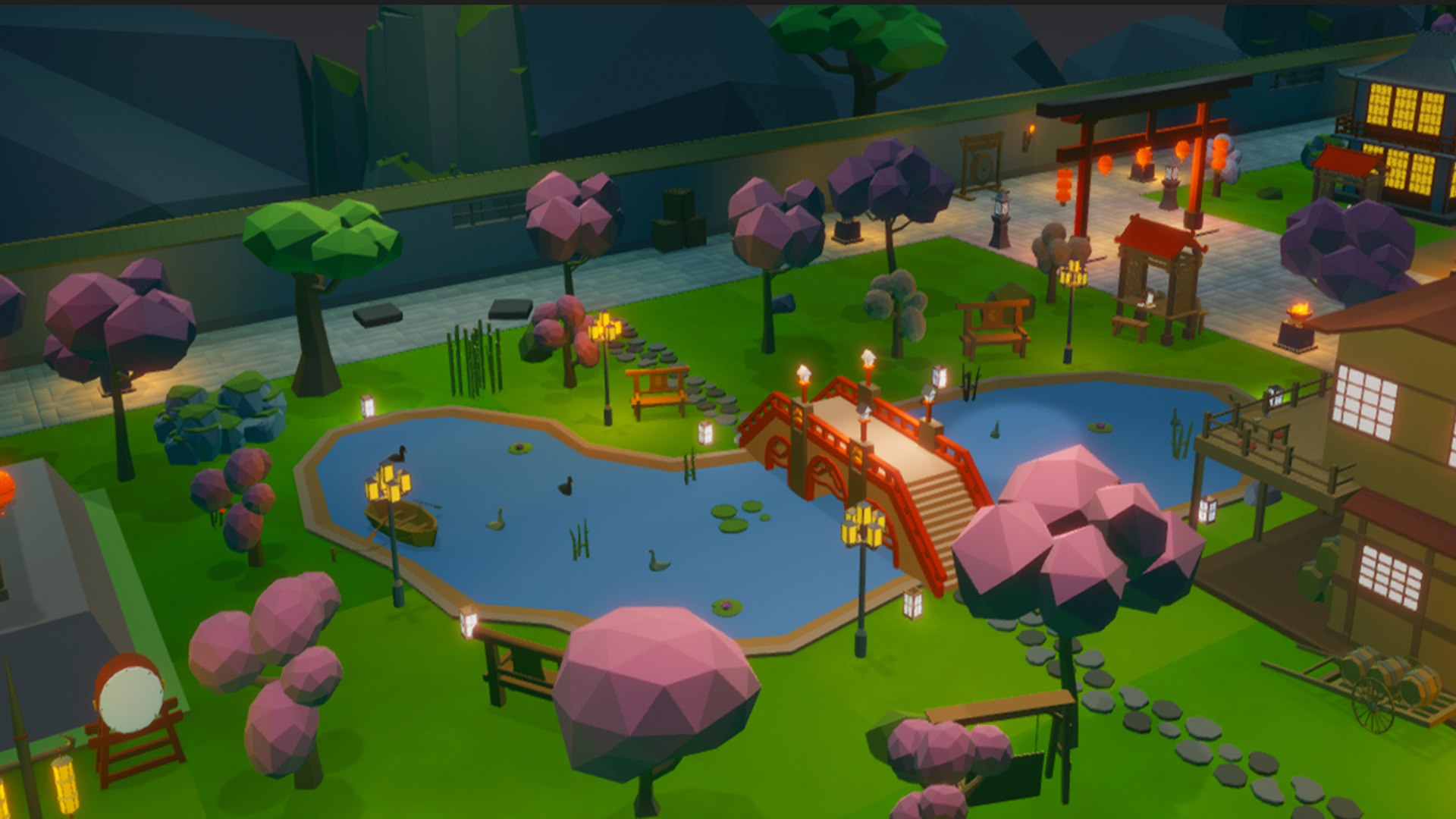 3D Low Poly Asian City - TurboSquid 1984892
