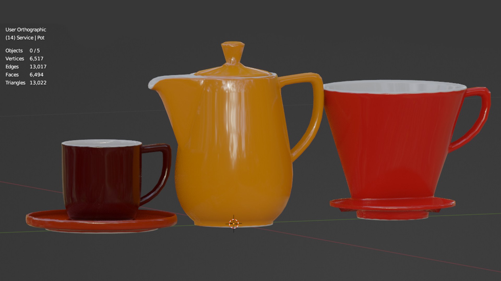 Coffee Set Classic 3D Model - TurboSquid 1858939
