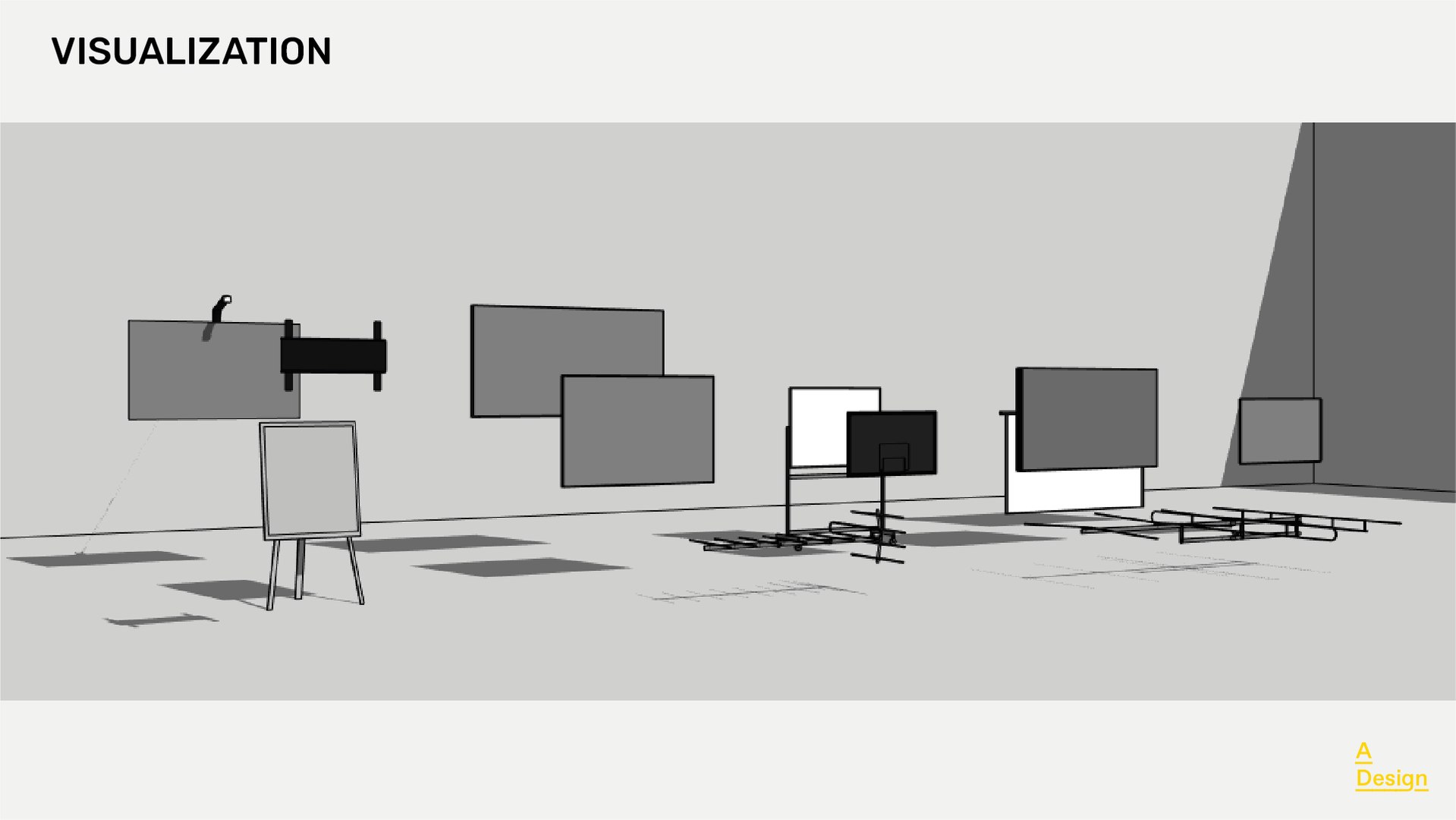 Whiteboards And TVs - Pack Of Revit Families 3D Model - TurboSquid 2017246