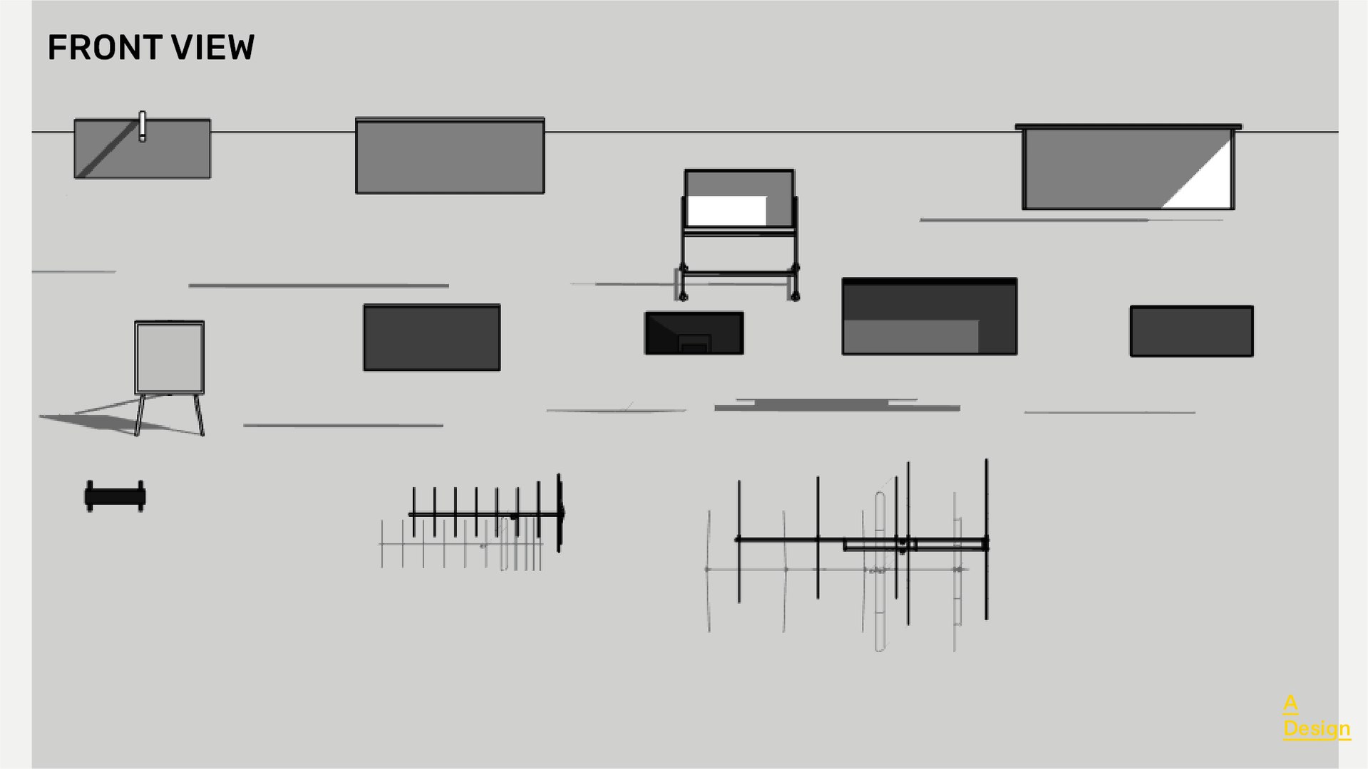 Whiteboards And TVs - Pack Of Revit Families 3D Model - TurboSquid 2017246