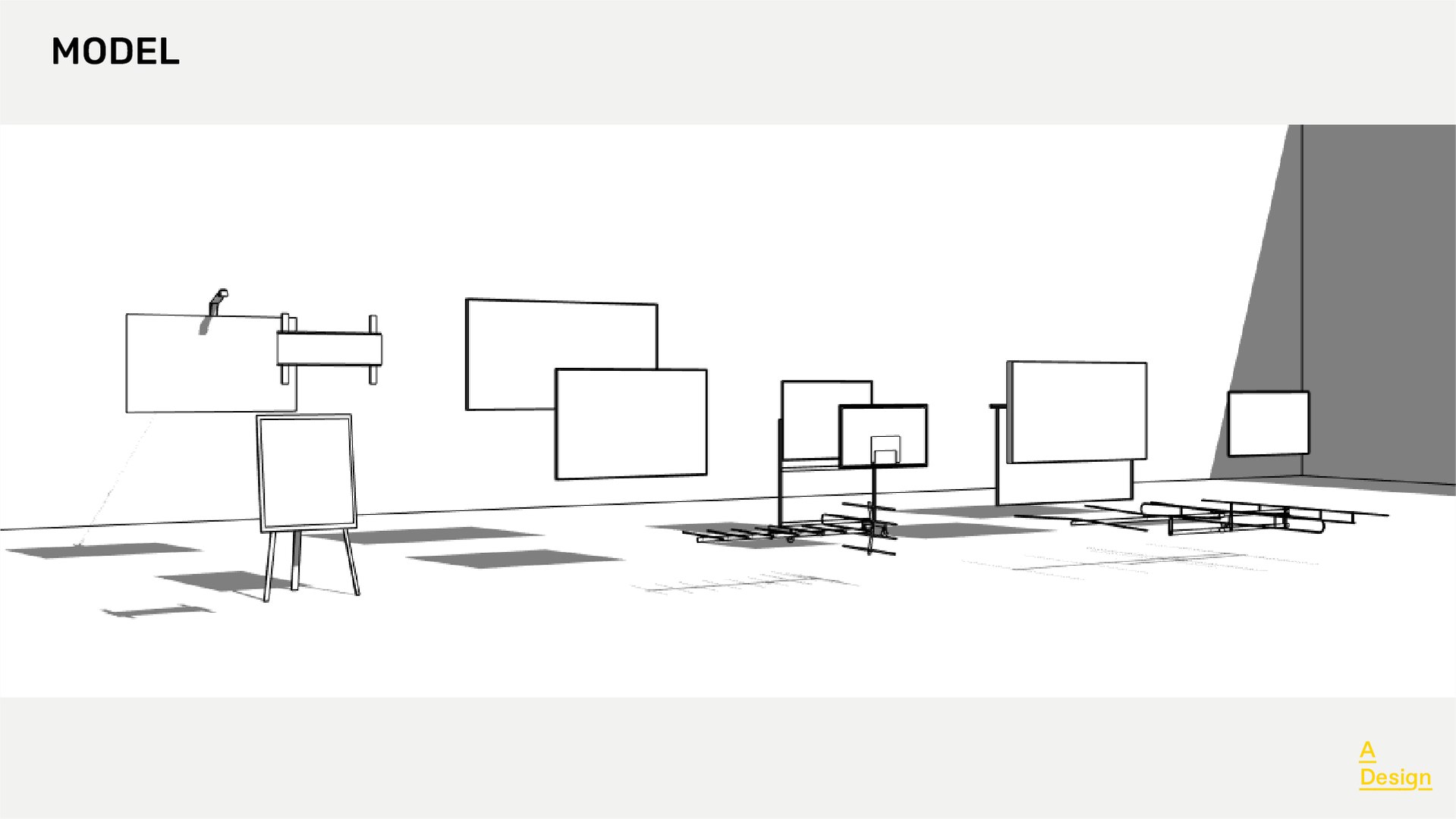 Whiteboards And TVs - Pack Of Revit Families 3D Model - TurboSquid 2017246