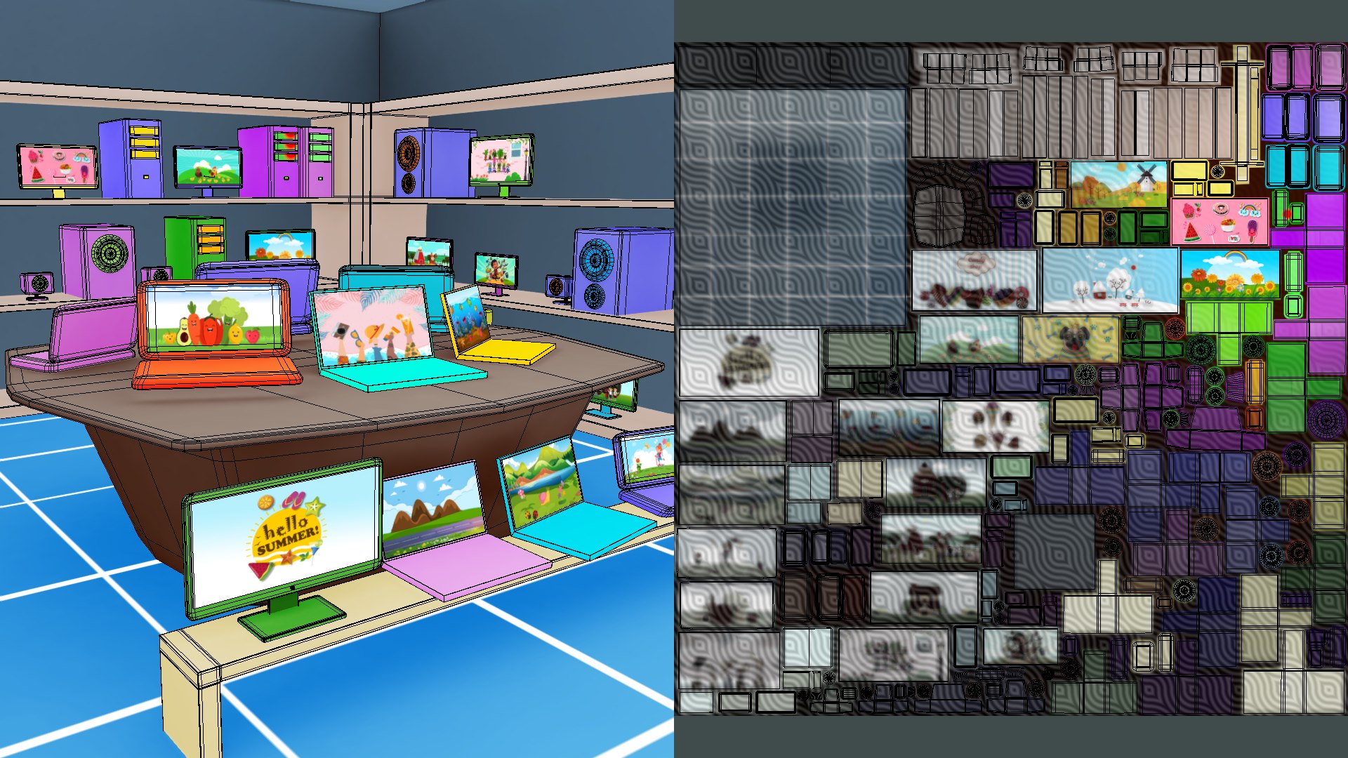 Cartoon Shop Computer 3D Model - TurboSquid 2136620