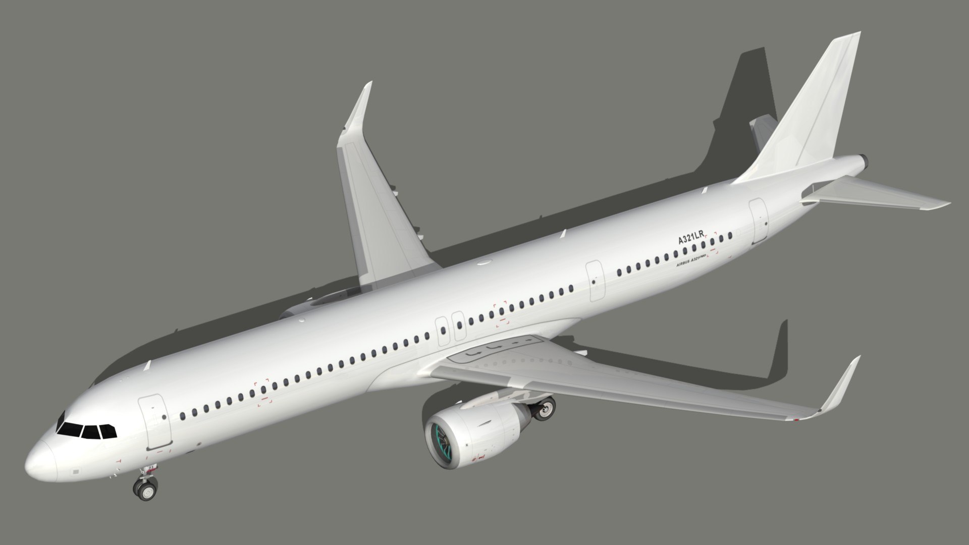 Airbus A321neo White Livery 3D Model - TurboSquid 1703716