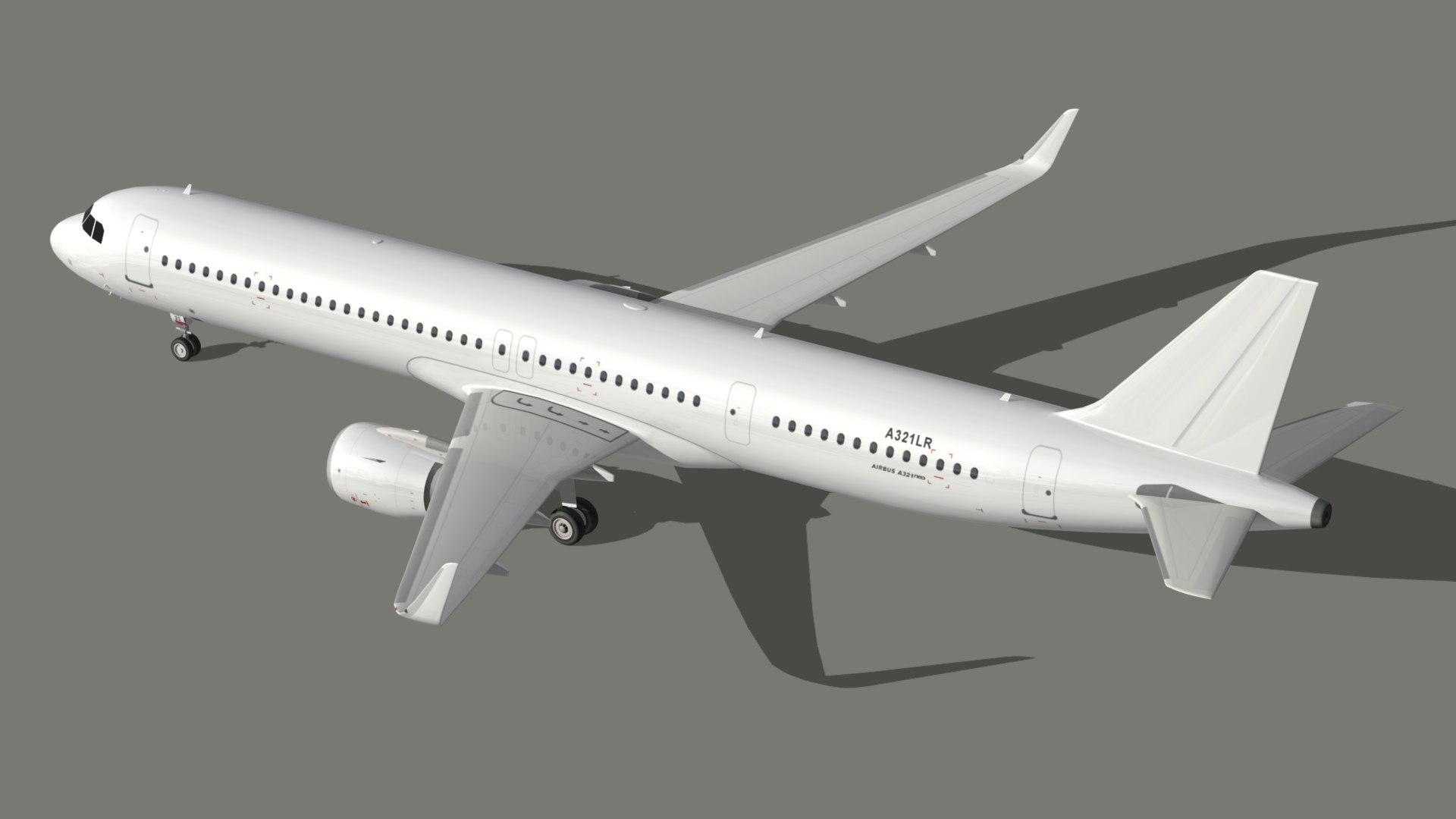 Airbus A321neo White Livery 3D Model - TurboSquid 1703716