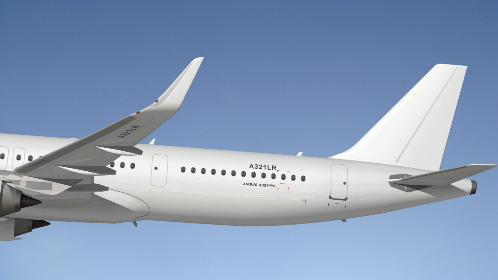 Airbus A321neo White Livery 3D Model - TurboSquid 1703716