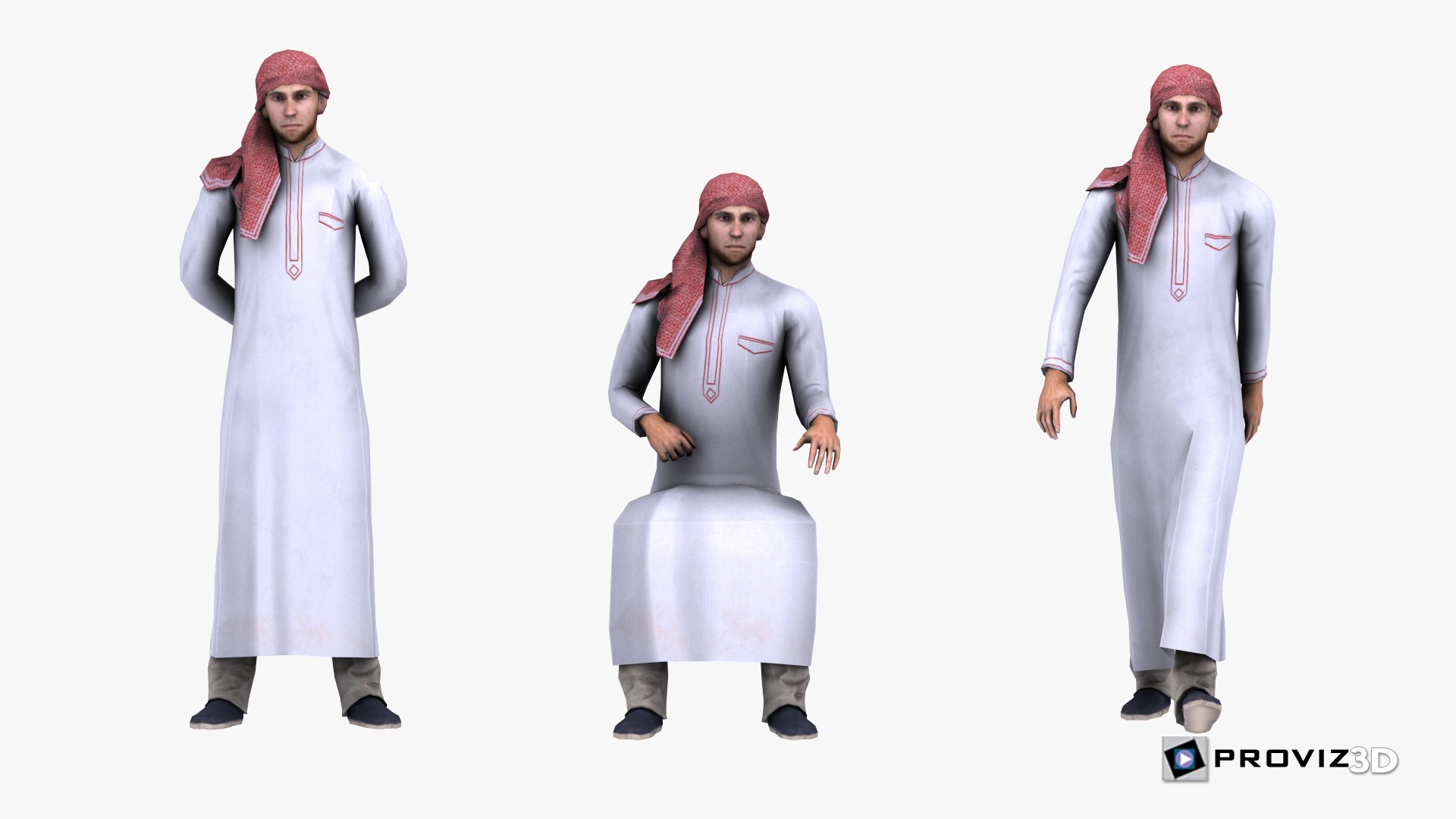 3D People: 30 Still 3D Arabic People Vol. 02 3D Model - TurboSquid 1746892