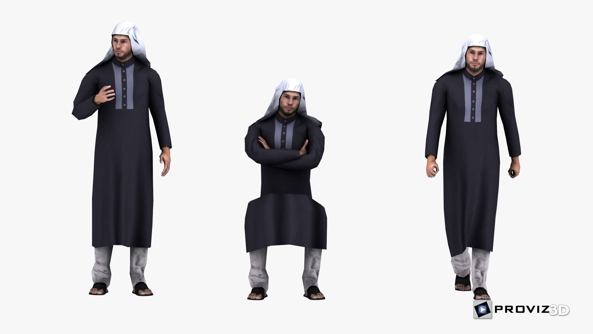 3D People: 30 Still 3D Arabic People Vol. 02 3D Model - TurboSquid 1746892
