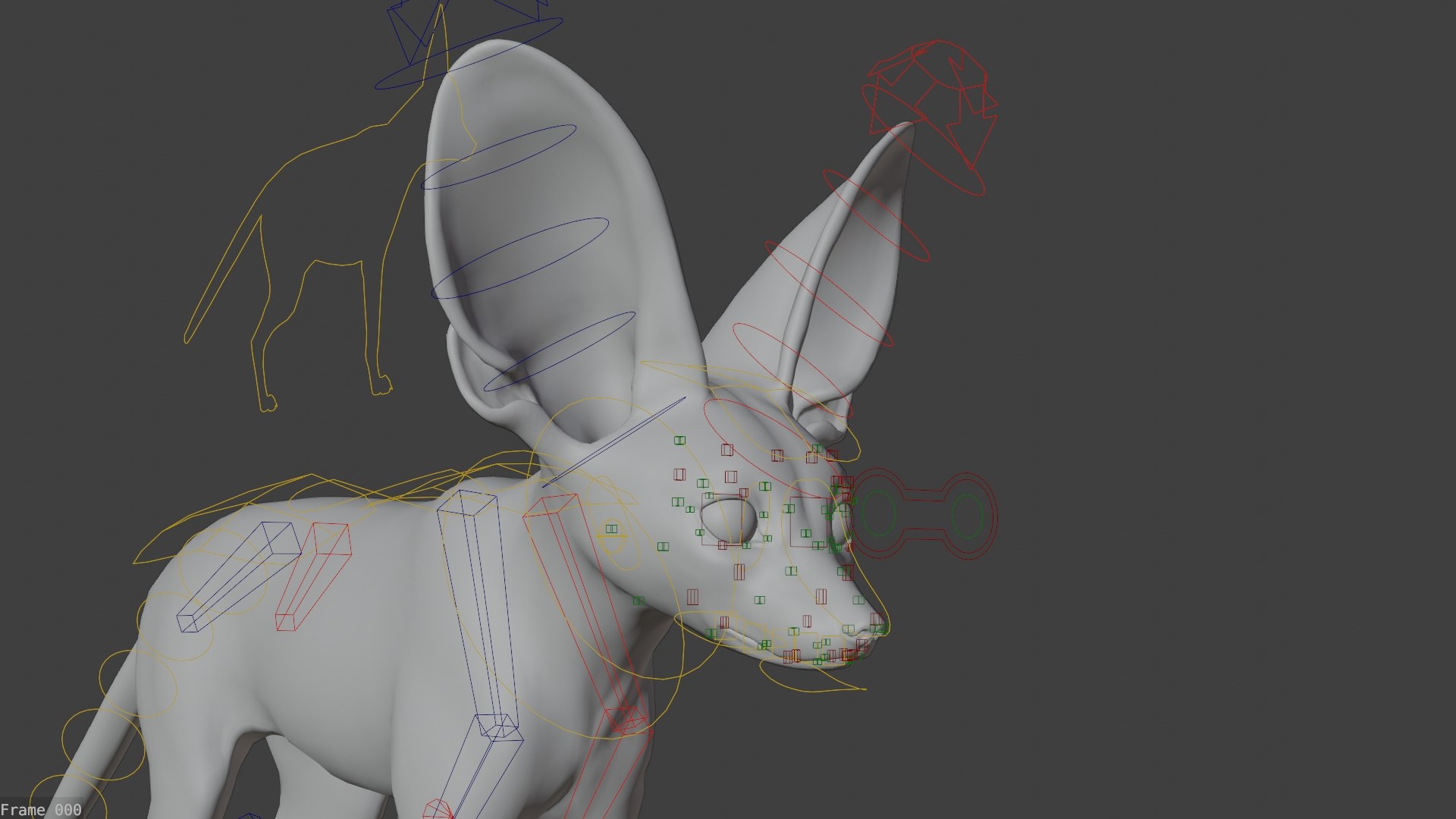 Fennec Fox Animated model - TurboSquid 2056589