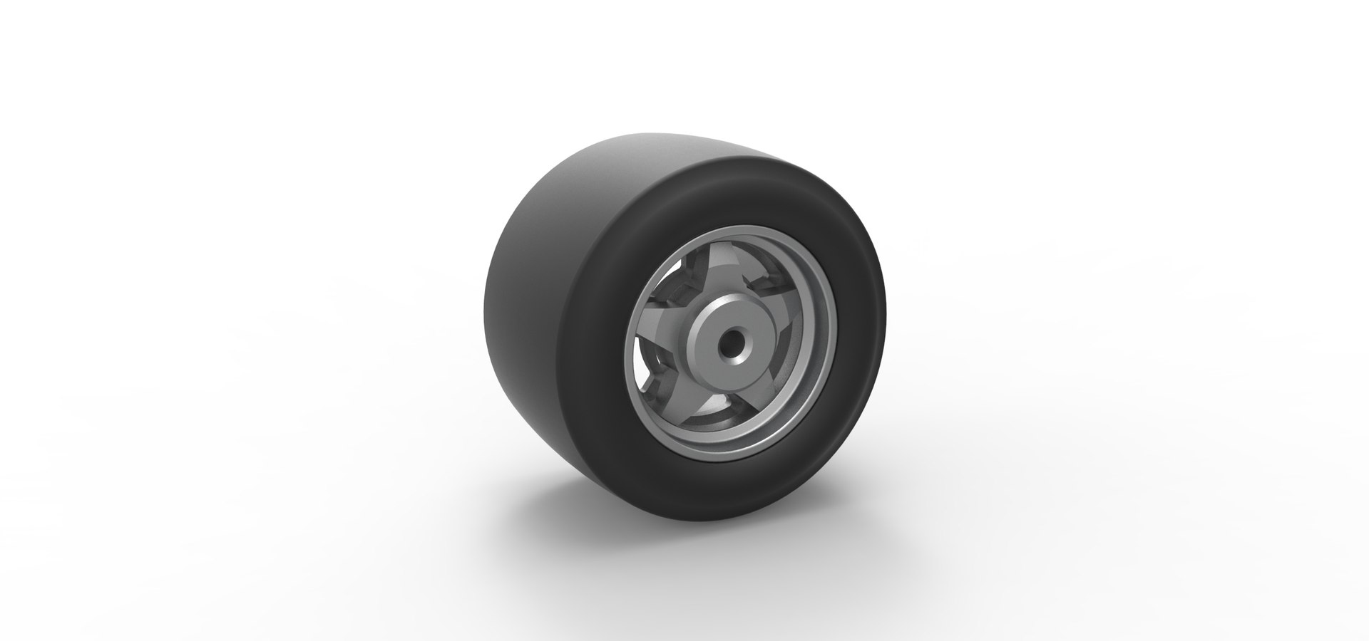 3D Diecast Wheel From Asphalt Modified Stock Car Scale 1 To 25 Model ...