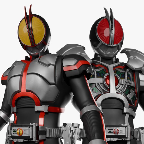 modelo 3d Kamen Rider FAIZ Edición completa con forma de Axel ...