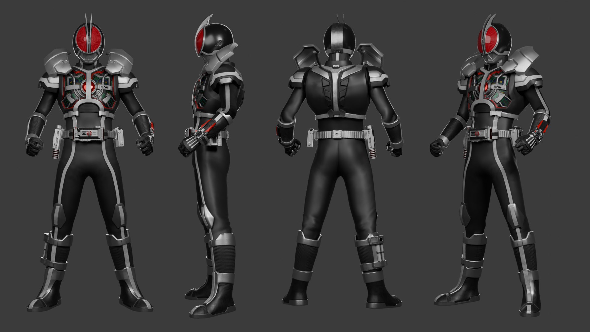 Kamen Rider FAIZ Complete Edition With Axel Form 3D - TurboSquid 2370810