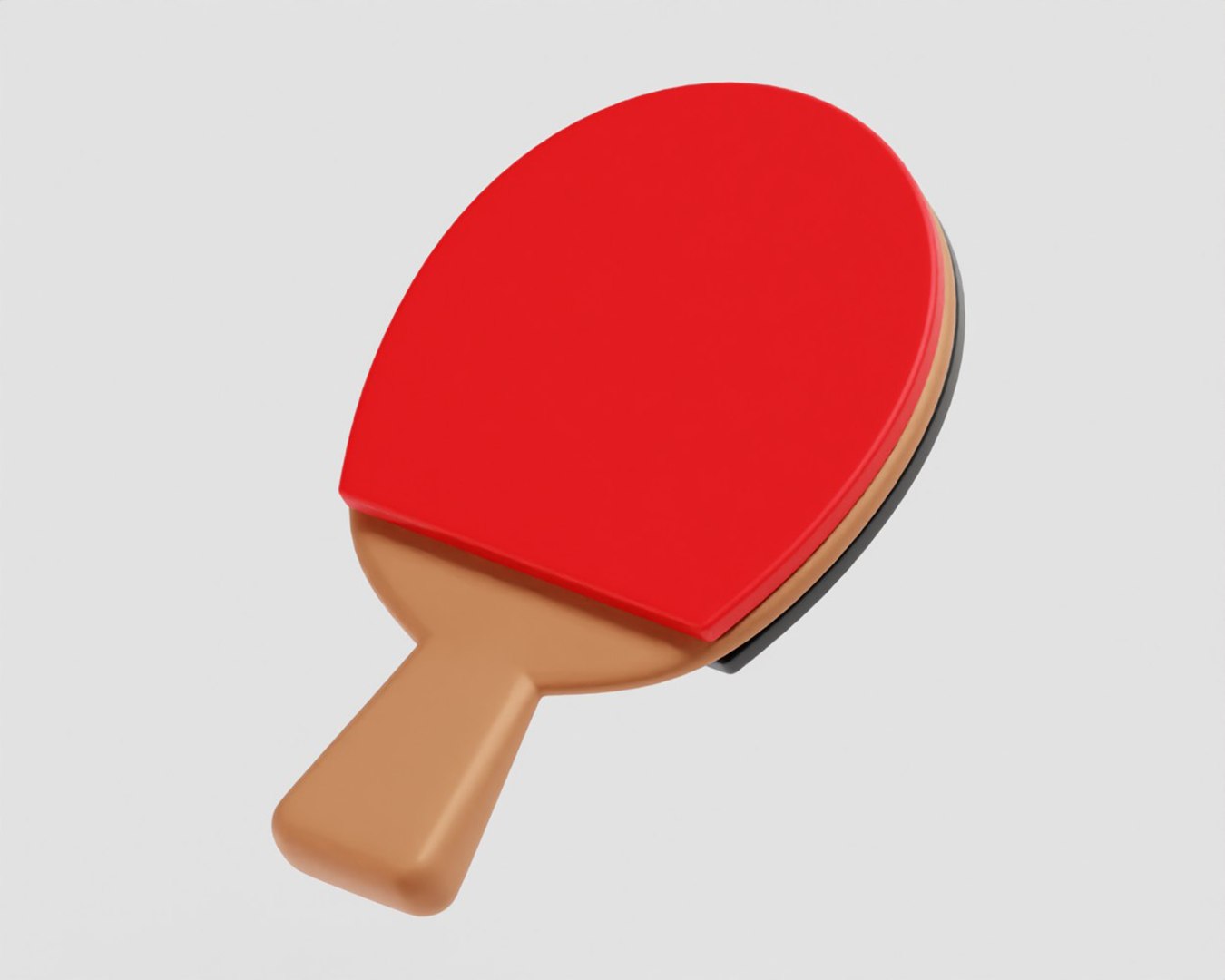 3D Table Tennis Racket And Ball Model - TurboSquid 2315825
