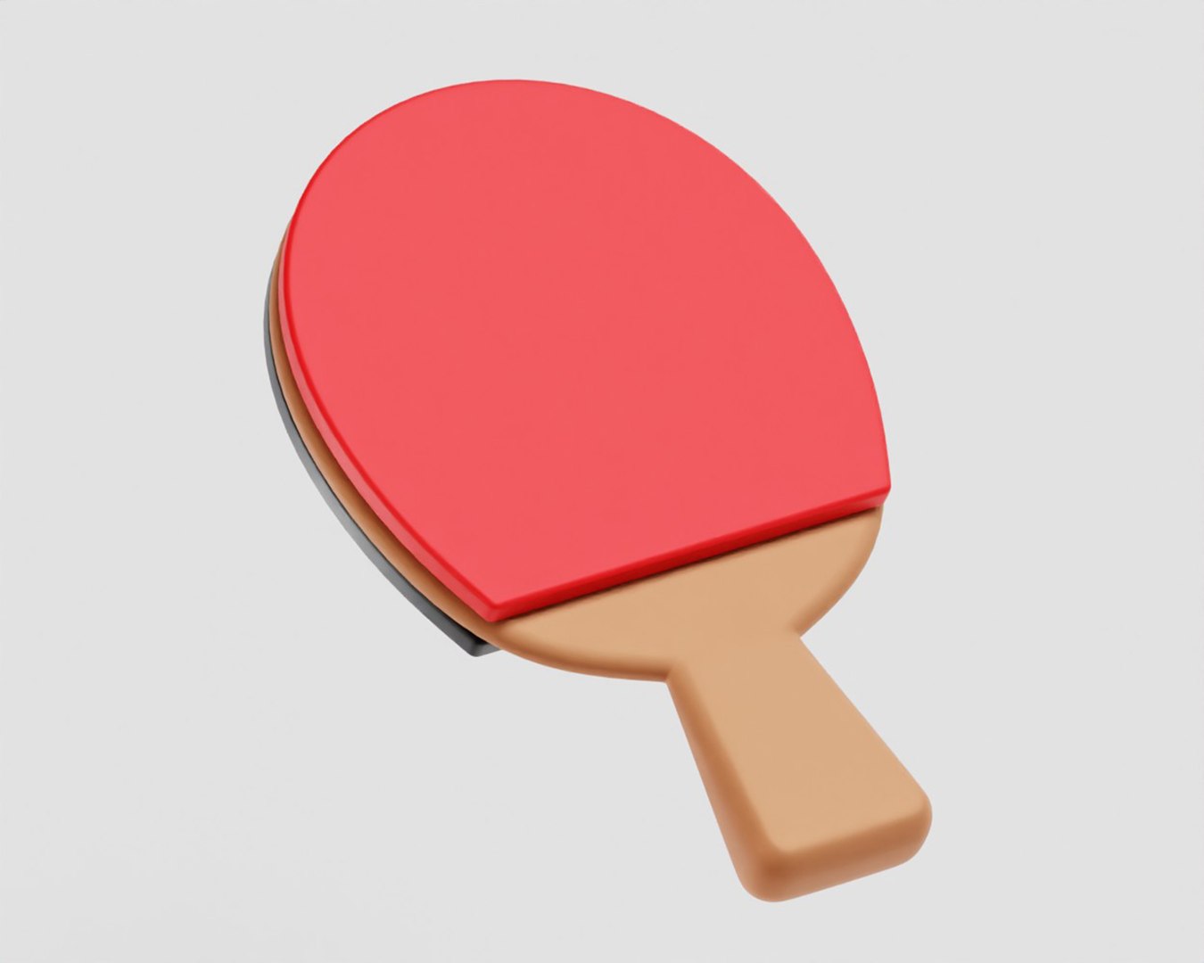 3D Table Tennis Racket And Ball Model - TurboSquid 2315825