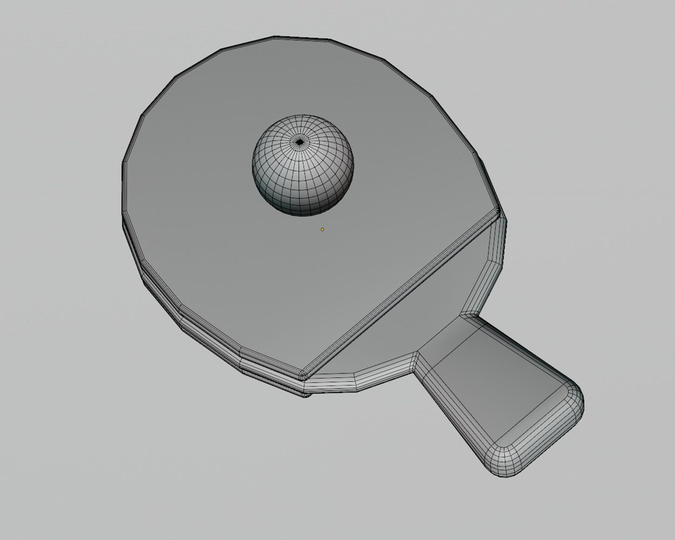 3D Table Tennis Racket And Ball Model - TurboSquid 2315825